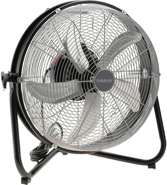 Industrial Circulation Fan: 18" Dia - 5/64 hp, Single Phase, 3 Speed ...