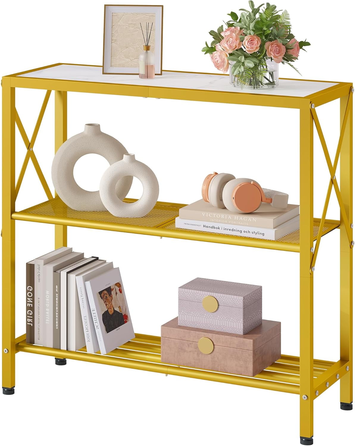 Metal Frame, Sofa Tables with Shelf, Hallway Desk, Entrance Tables for ...