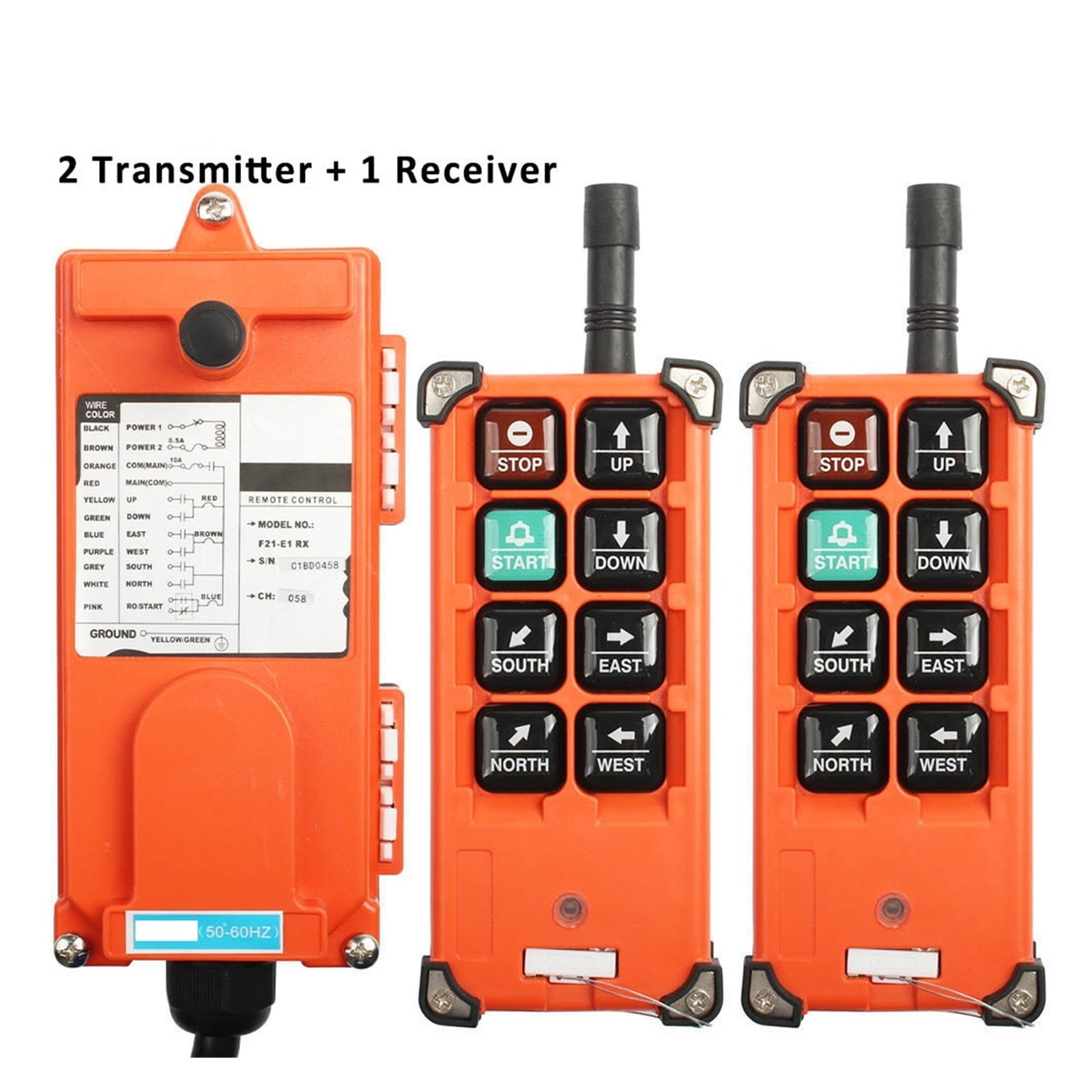 Industrial Crane Remote Controller F21-E1B Wireless Switches For Hoist ...