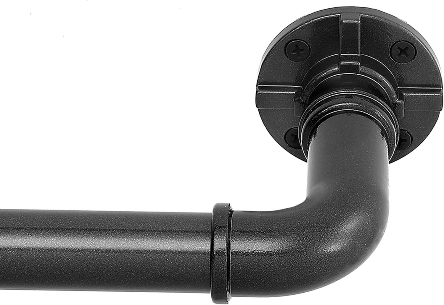 Industrial Curtain Rod, 1-Inch, Outdoor, Gray, Top & Side Mounted, 32 ...
