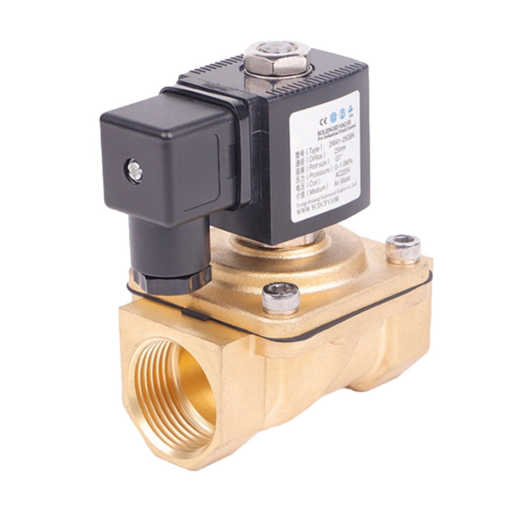 Electric Water Valves Brass Electromagnetic Valves Precise 220V ...