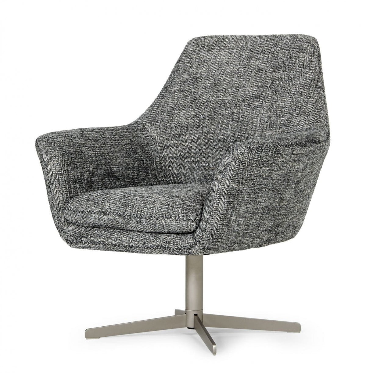 Industrial Dark Grey Chair With Metal Swivel - Walmart.com