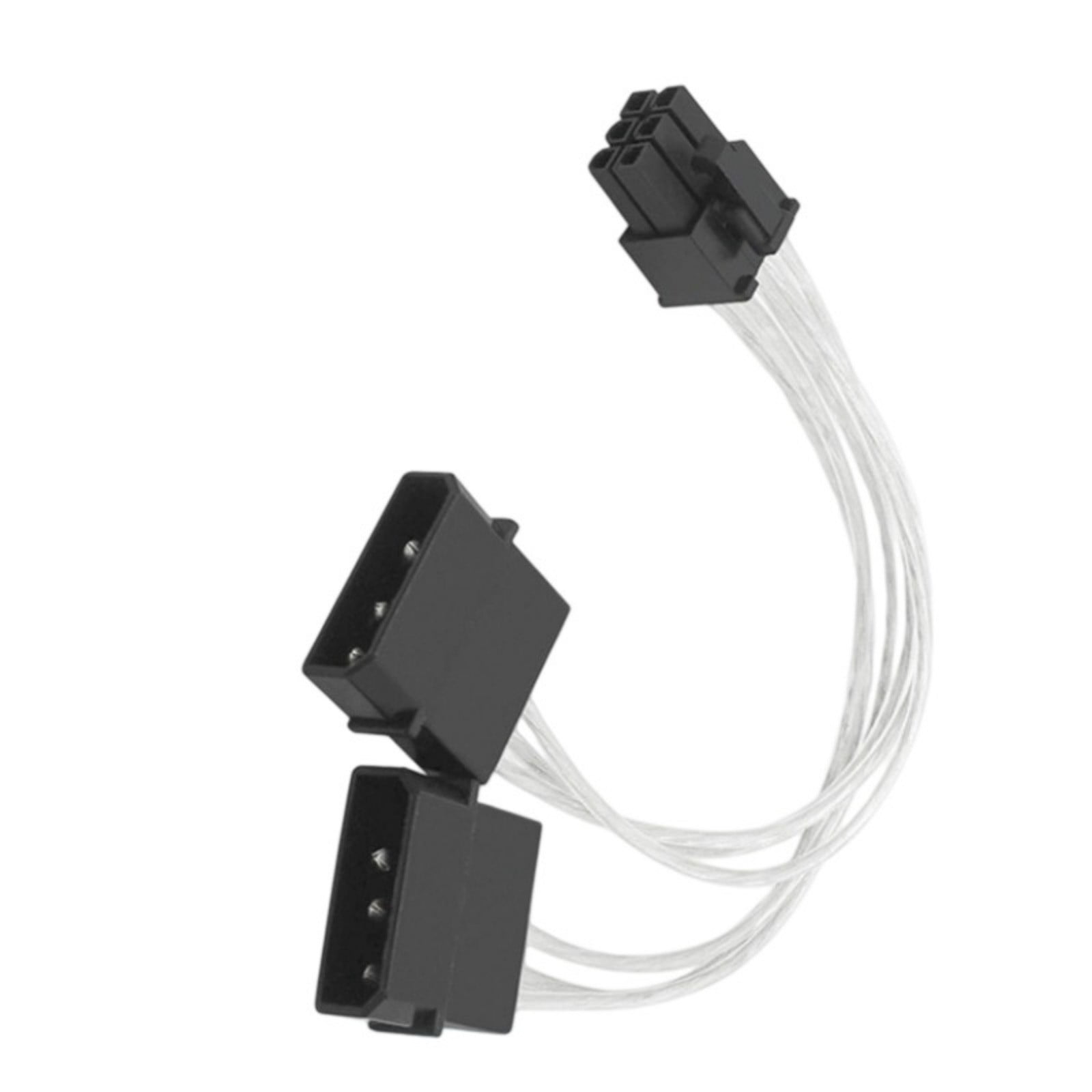 Industrial Double 4Pin to 6 PIN GPU Power Cord Adapter Connectors for ...