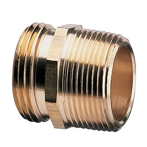 Industrial Double-Male Brass Pipe and Hose Fitting for Connecting to ...