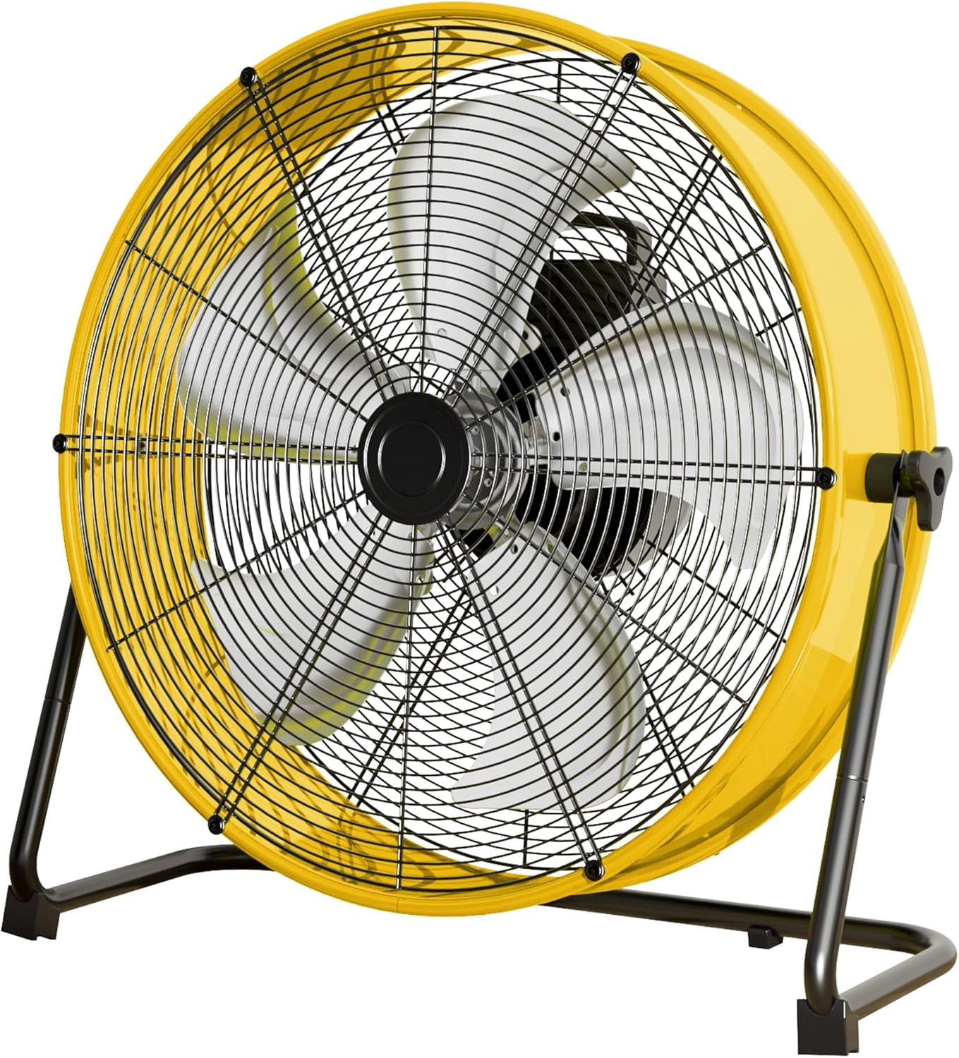 Industrial Drum Fan, High Velocity Floor Fan, 4 Speed Heavy Duty Metal ...