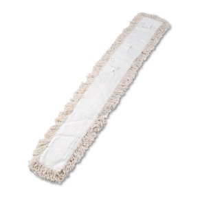 Boardwalk Disposable Dust Mop Head Cotton/Synthetic 24w x 5d White 1624 ...