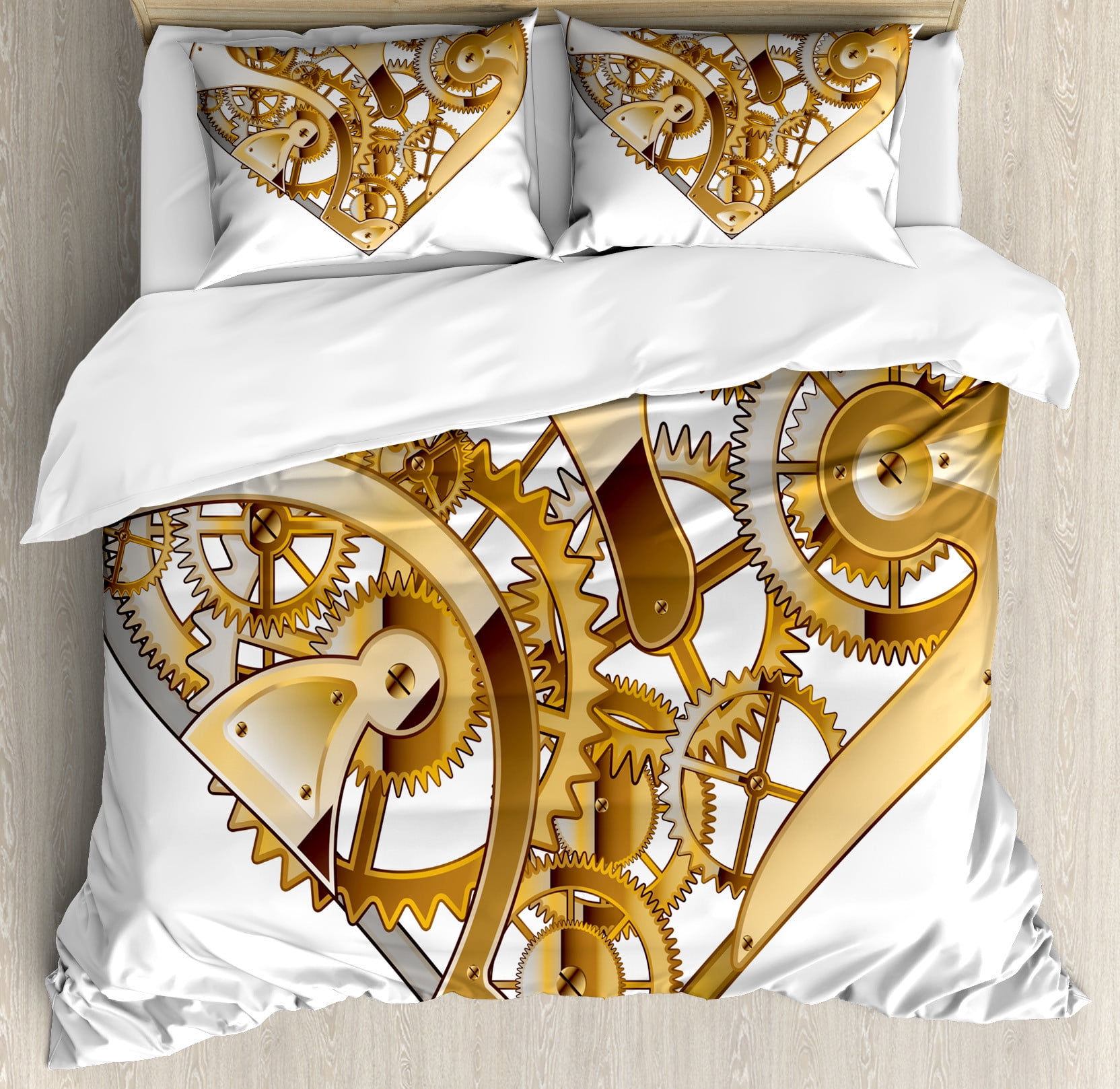 Industrial Duvet Cover Set, Mechanic Heart Physical Bodies Complex ...