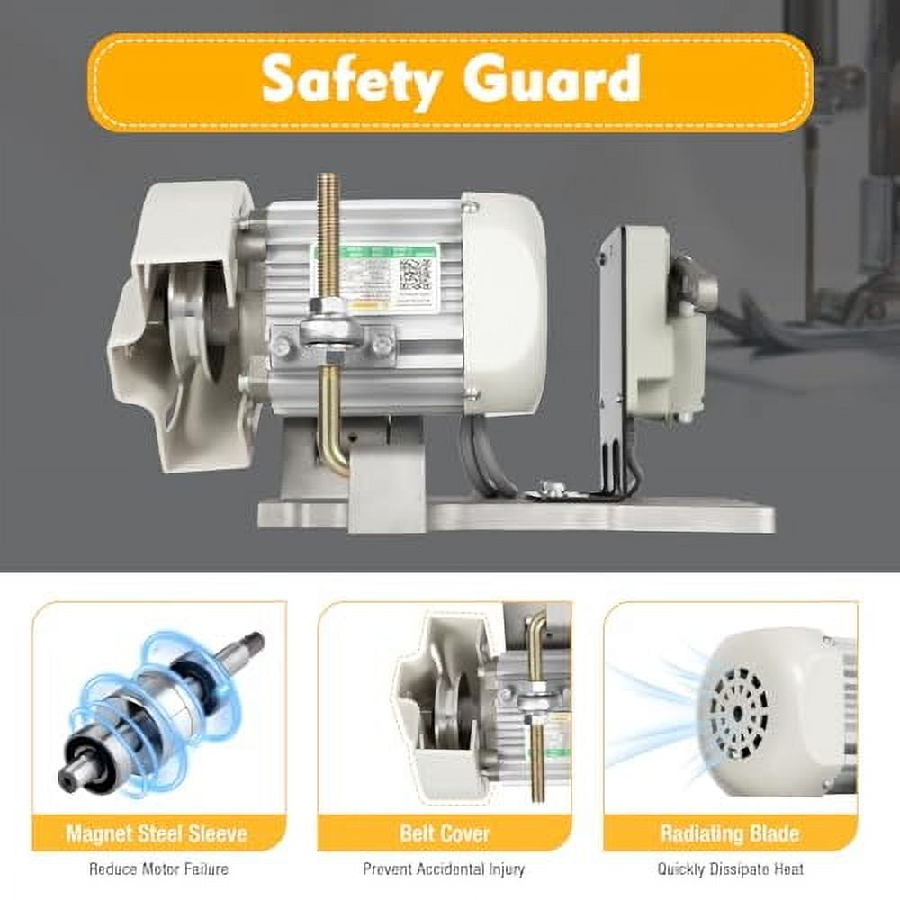 Industrial Electric Brushless Sewing Machine Motor 110V 600W 500 ...