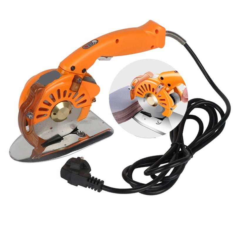 Industrial Electric Scissors Handheld Round Blade Cutting Cloth Machine ...
