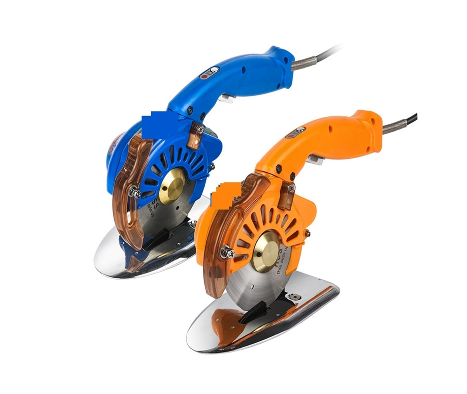 Industrial Electric Scissors Handheld Round Blade Cutting Cloth Machine ...