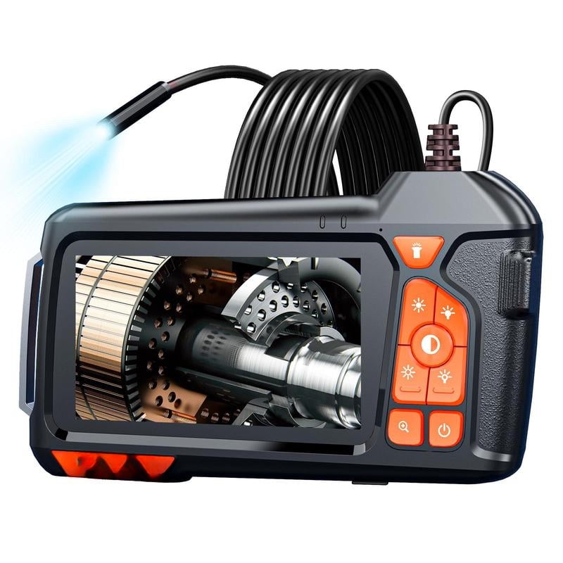 Industrial Endoscope Borescope Camera with Light, 4.3 Inch Screen HD ...