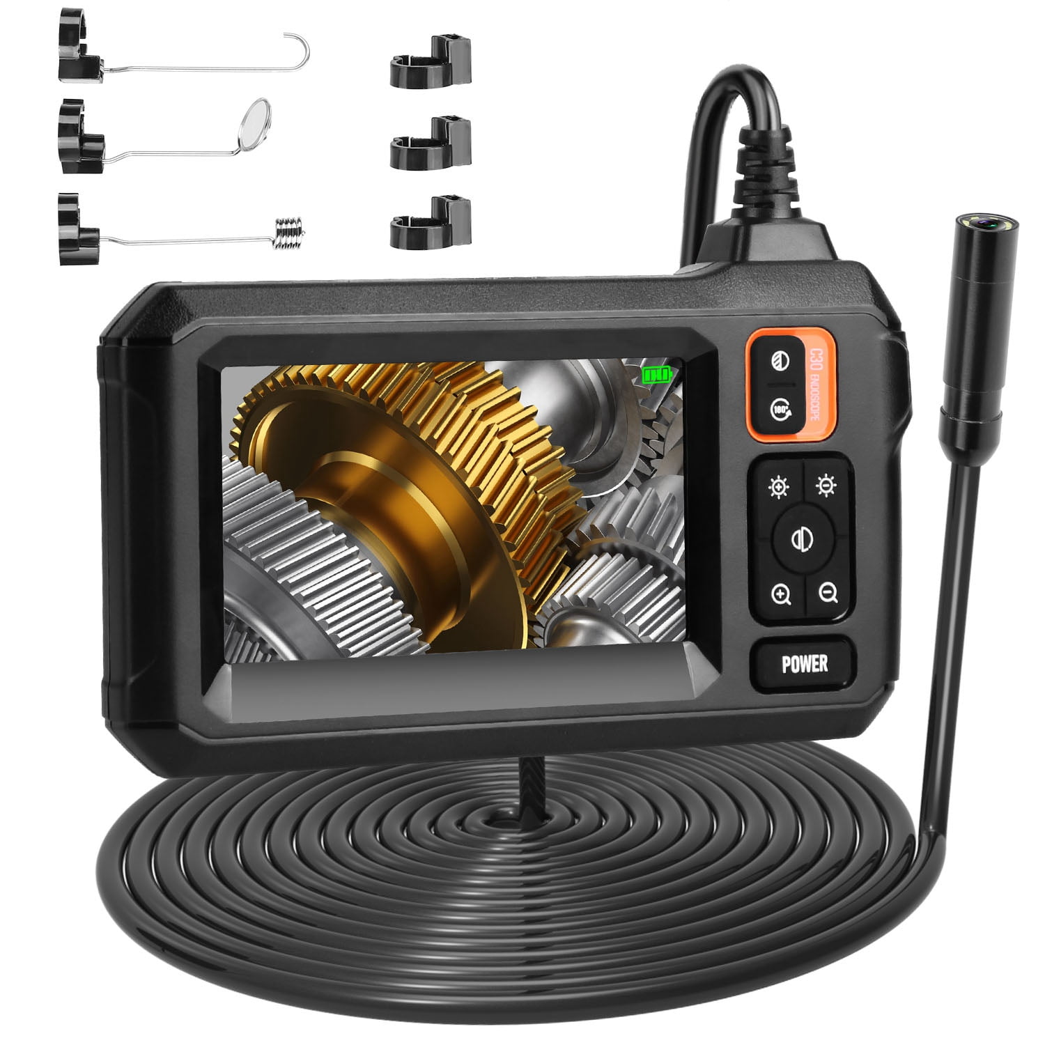 Industrial Endoscope Borescope Camera with Light iMounTEK 4.3'' IPS ...