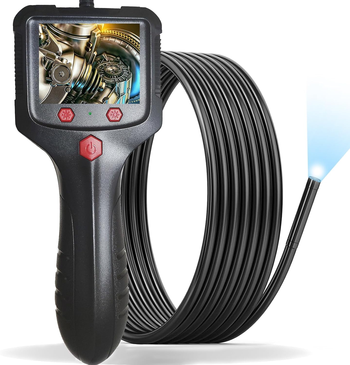 Industrial Endoscope Camera with Light, 1080P HD Borescope Inspection ...