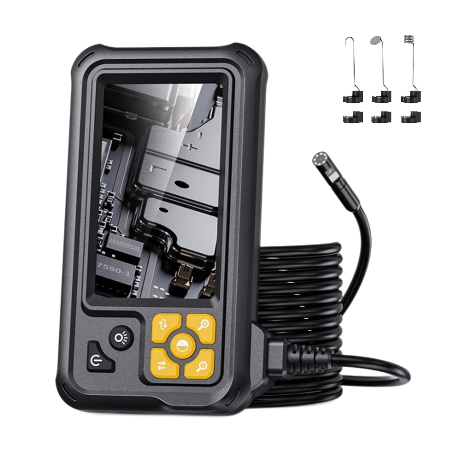 Industrial Endoscope Inspection Camera with 4.3in Screen 8 LEDs ...