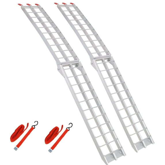 Industrial Equipment 7.5FT Aluminum Loading Ramps, 1500 Lbs Capacity ...