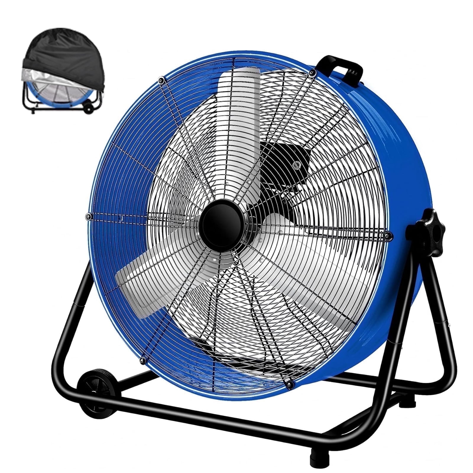 Industrial Fan 24 Inch Heavy Duty Drum 3 Speed 8100 CFM Air Circulation ...