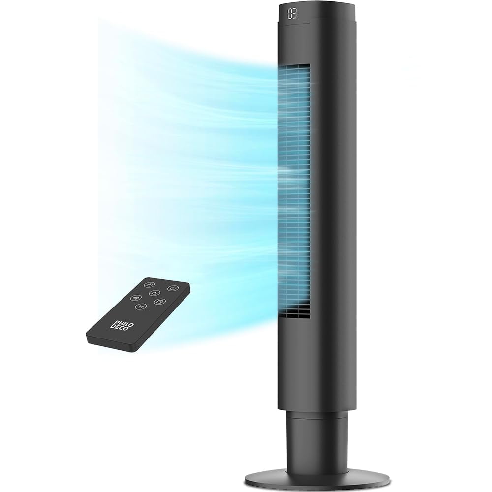 Industrial Fan Tower Fans for Home, 80 Vibration Remote Control ...