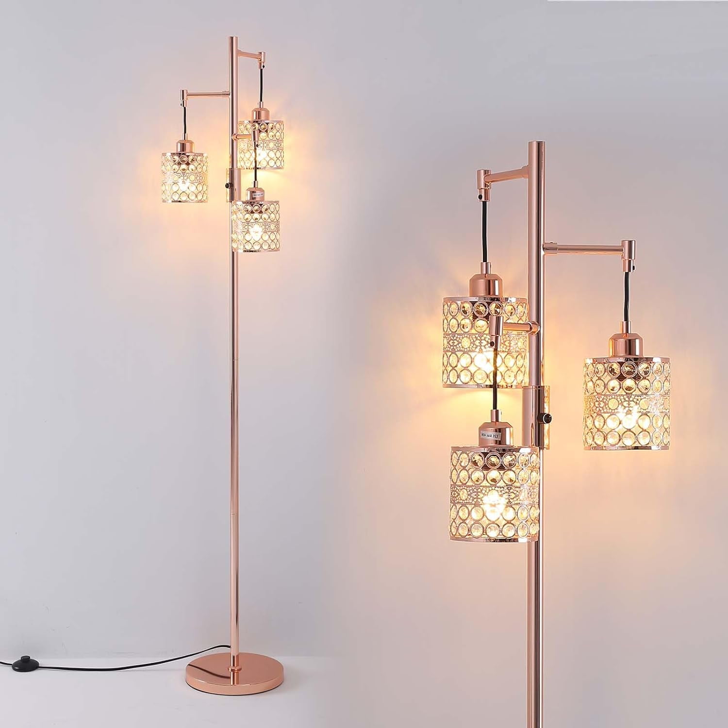 Industrial Floor Lamp,Dimmable Floor Lamp,Gold Tree Lamp Standing Lamp ...