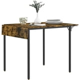Industrial Folding Dining Table for 2 to 4, Space Saving Drop Leaf ...