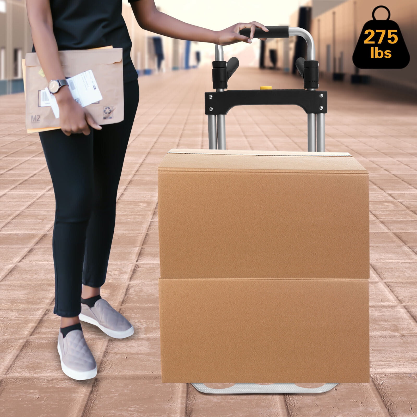 Industrial Folding Hand Truck Dolly Cart Foldable Moving Cart with ...