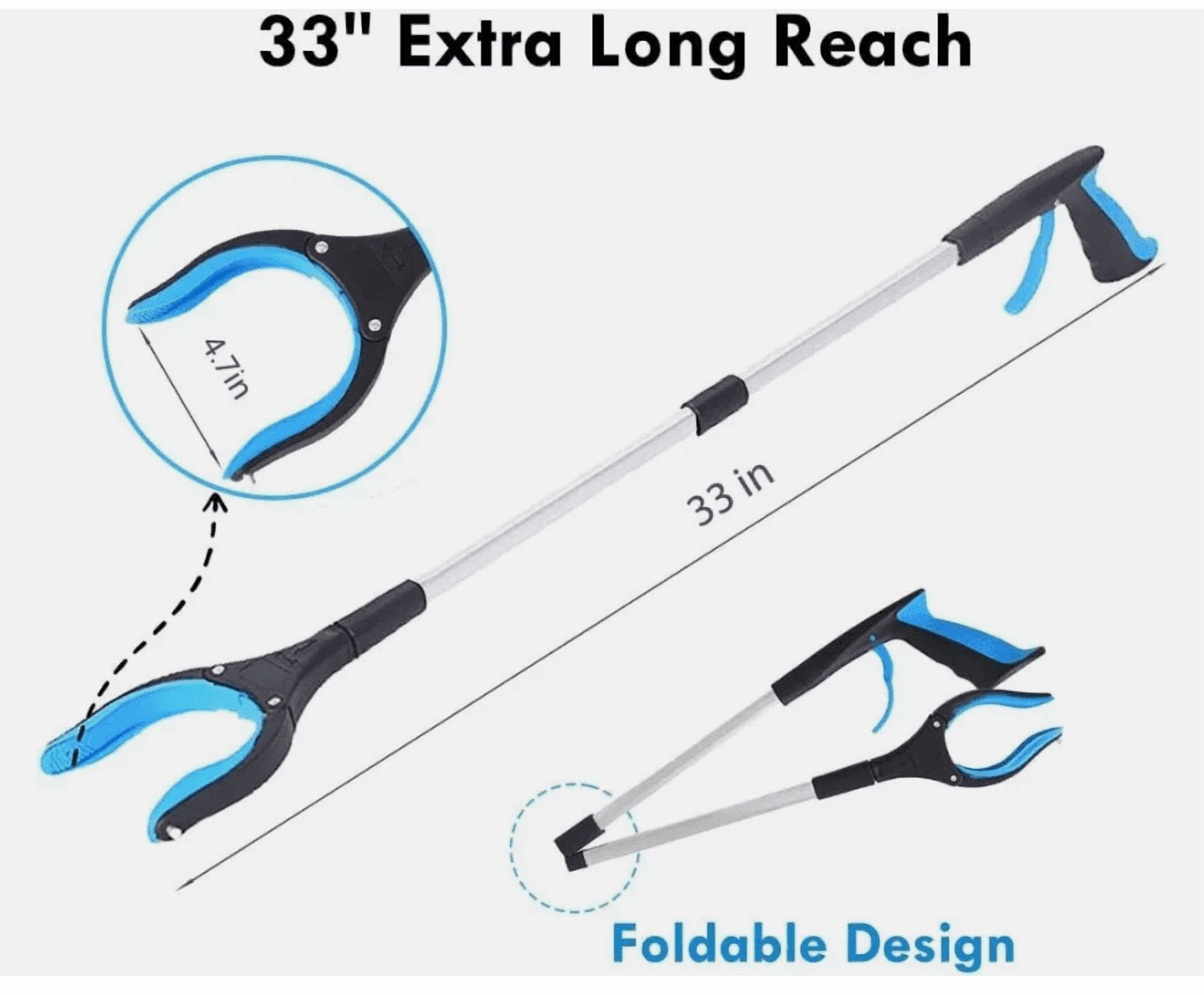 Industrial Grabber Tool Heavy Duty Pick Up Stick Hand Grip Reach Trash ...