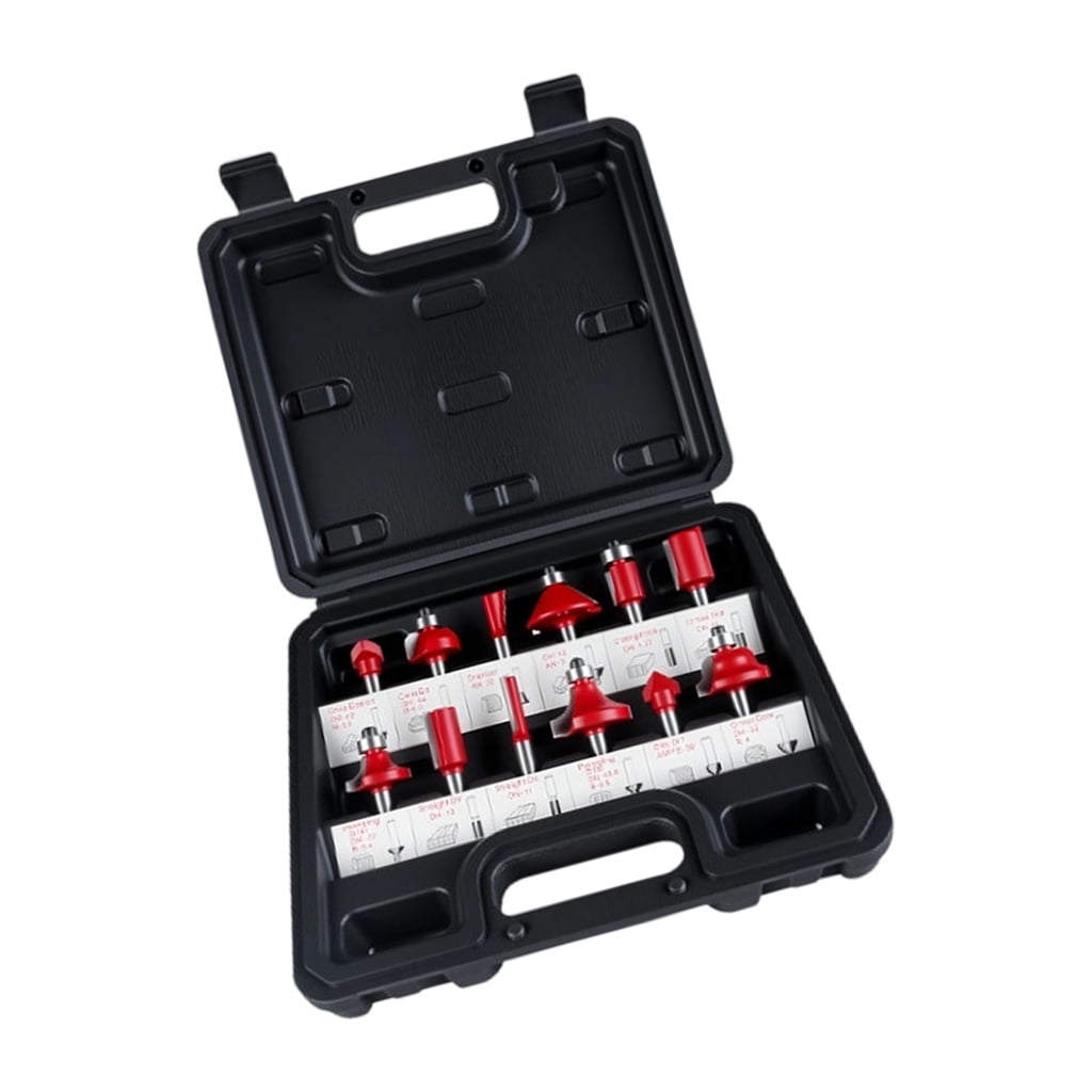 Industrial Grade 1/4Shank Router Bits Set Steel Construction Multiple ...