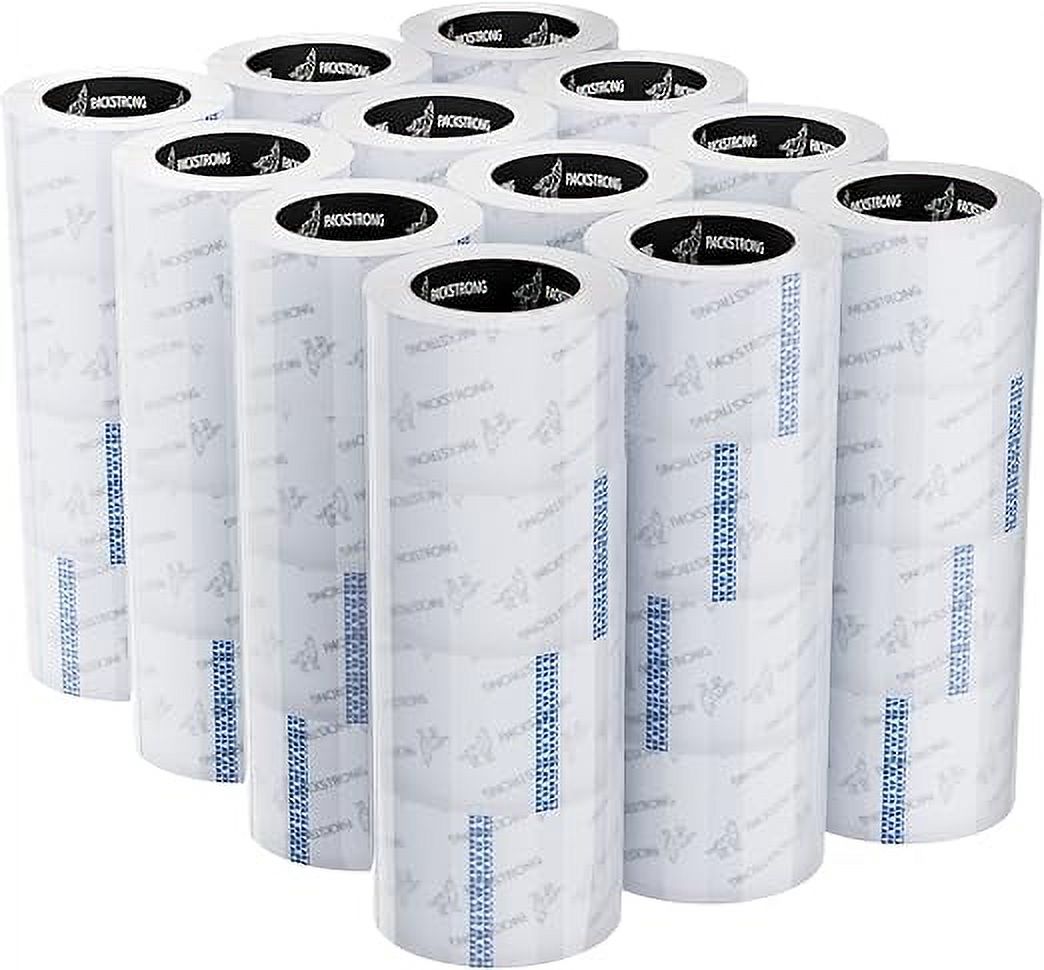Industrial Grade Clear Packing Tape 48 Rolls - 110 Yards per Roll - 3 ...