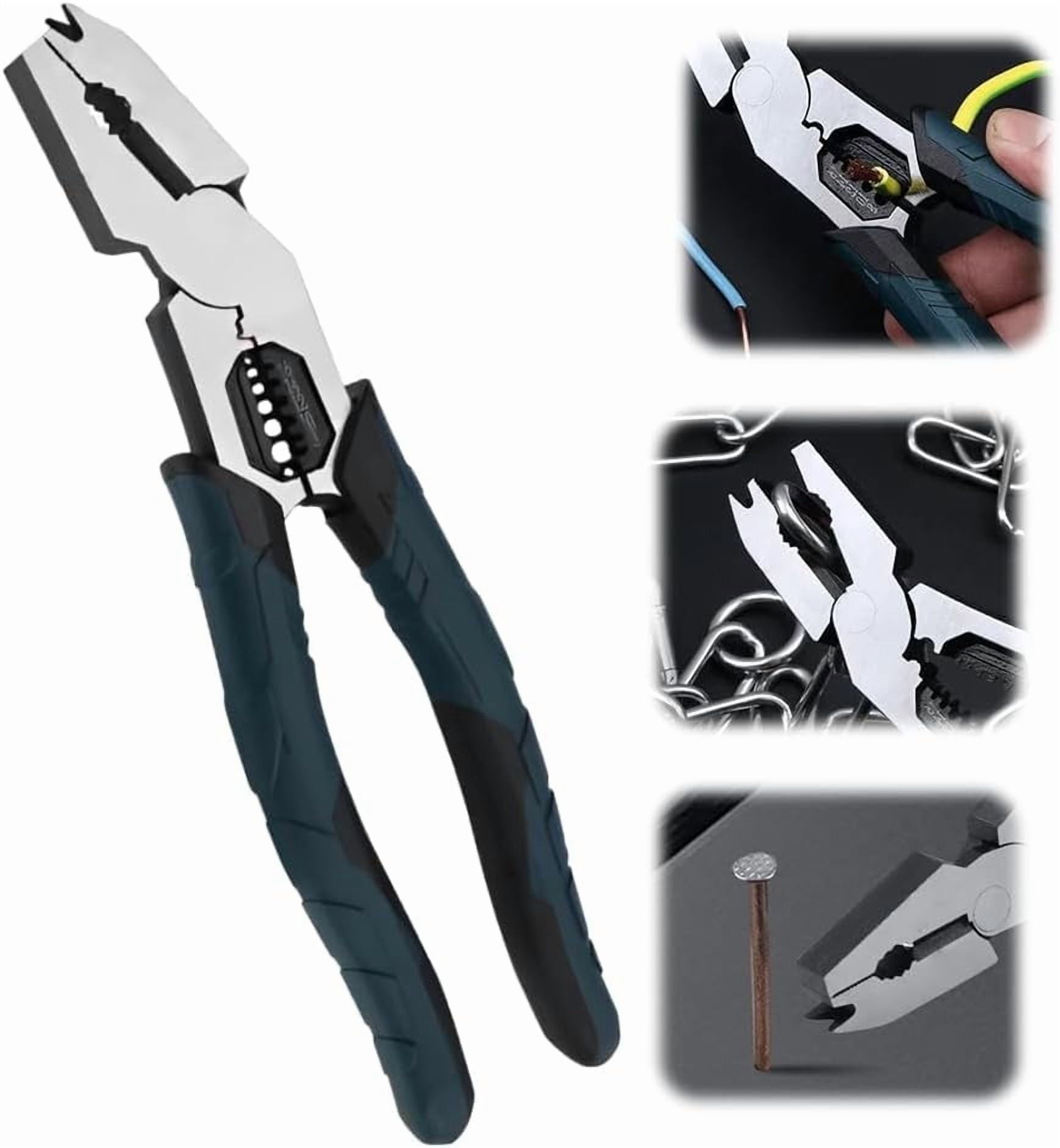 Industrial-Grade Multi-Function Cutting Pliers, 9-in-1 Wire Cutting ...