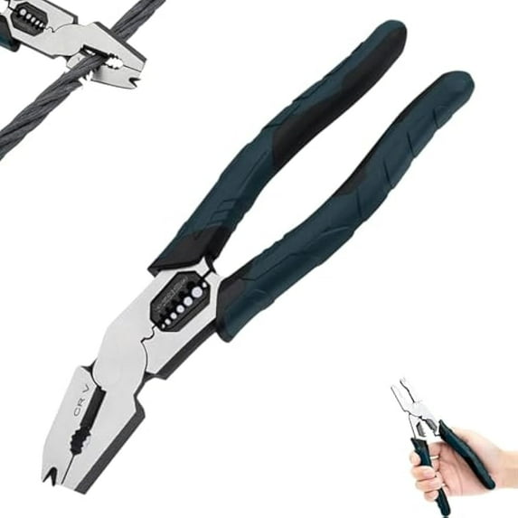 Industrial-Grade Multi-Function Cutting Pliers, Heavy-Duty Offset Wire ...