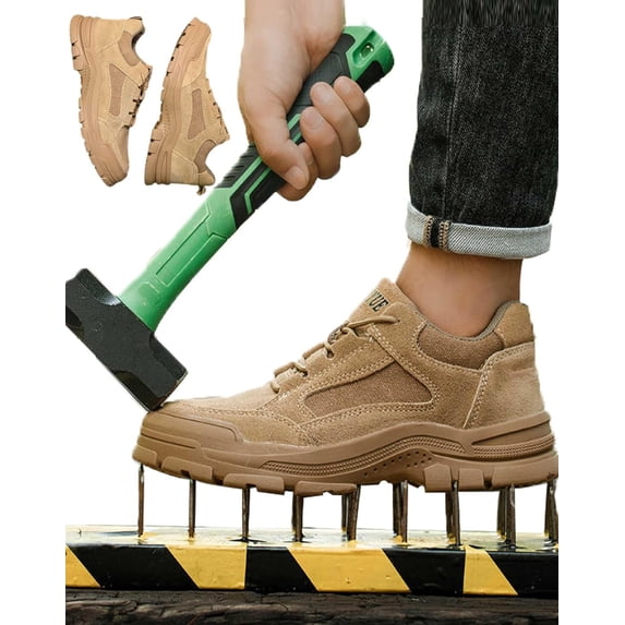 Industrial-Grade Safety Shoes for Men - Heavy Duty Work Boots, Wide ...