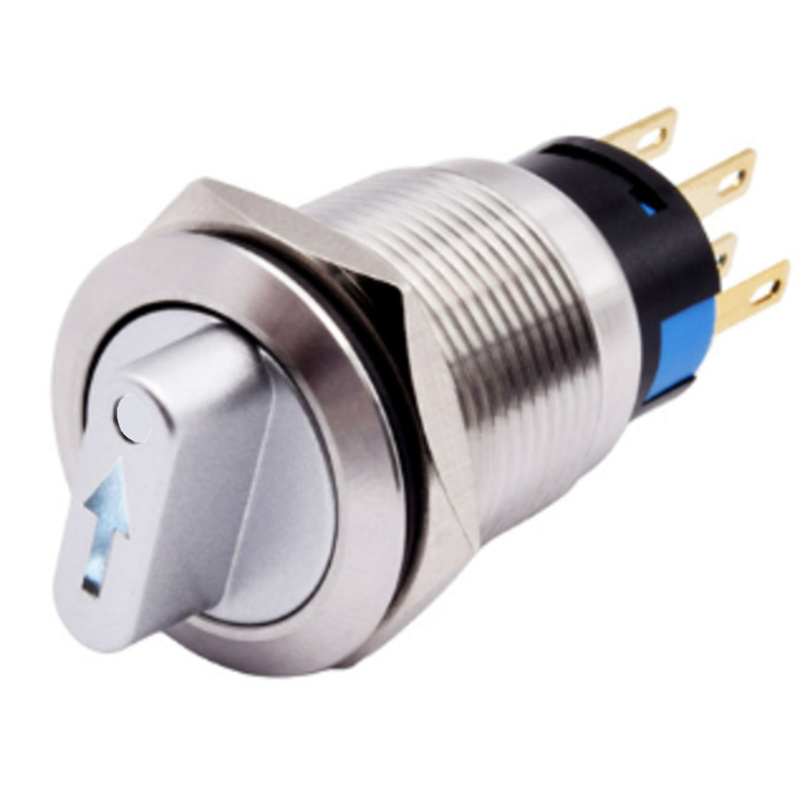 Industrial Grade Stainless Steel 19Mm Momentary Selector Rotary Switch ...