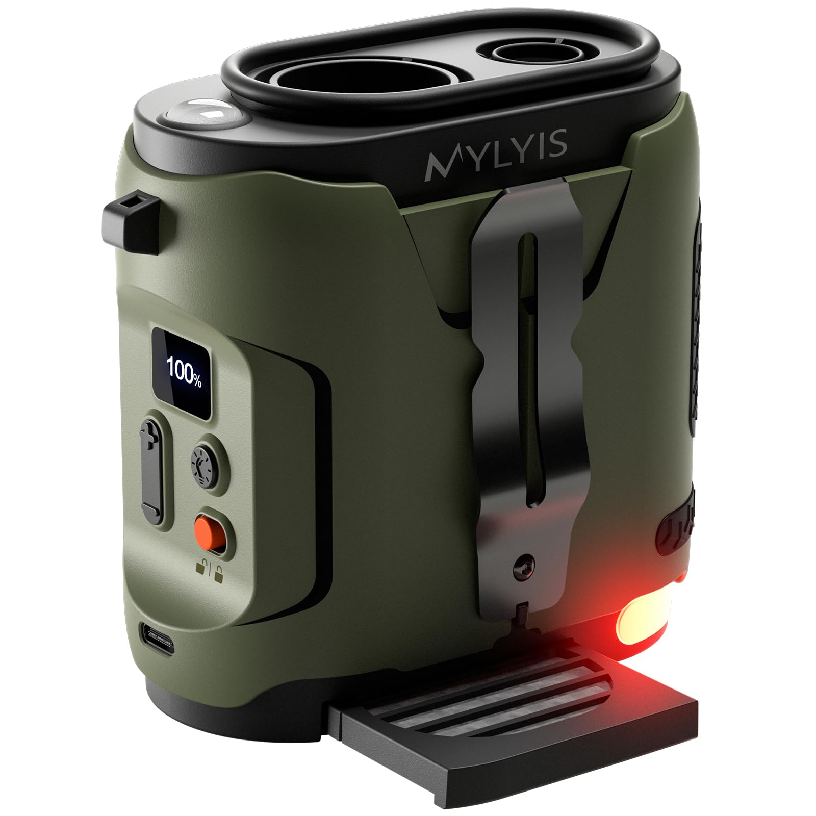 Industrial-Grade Waist Fan 16,500RPM/16H, 8000mAh Jobsite Fan with ...
