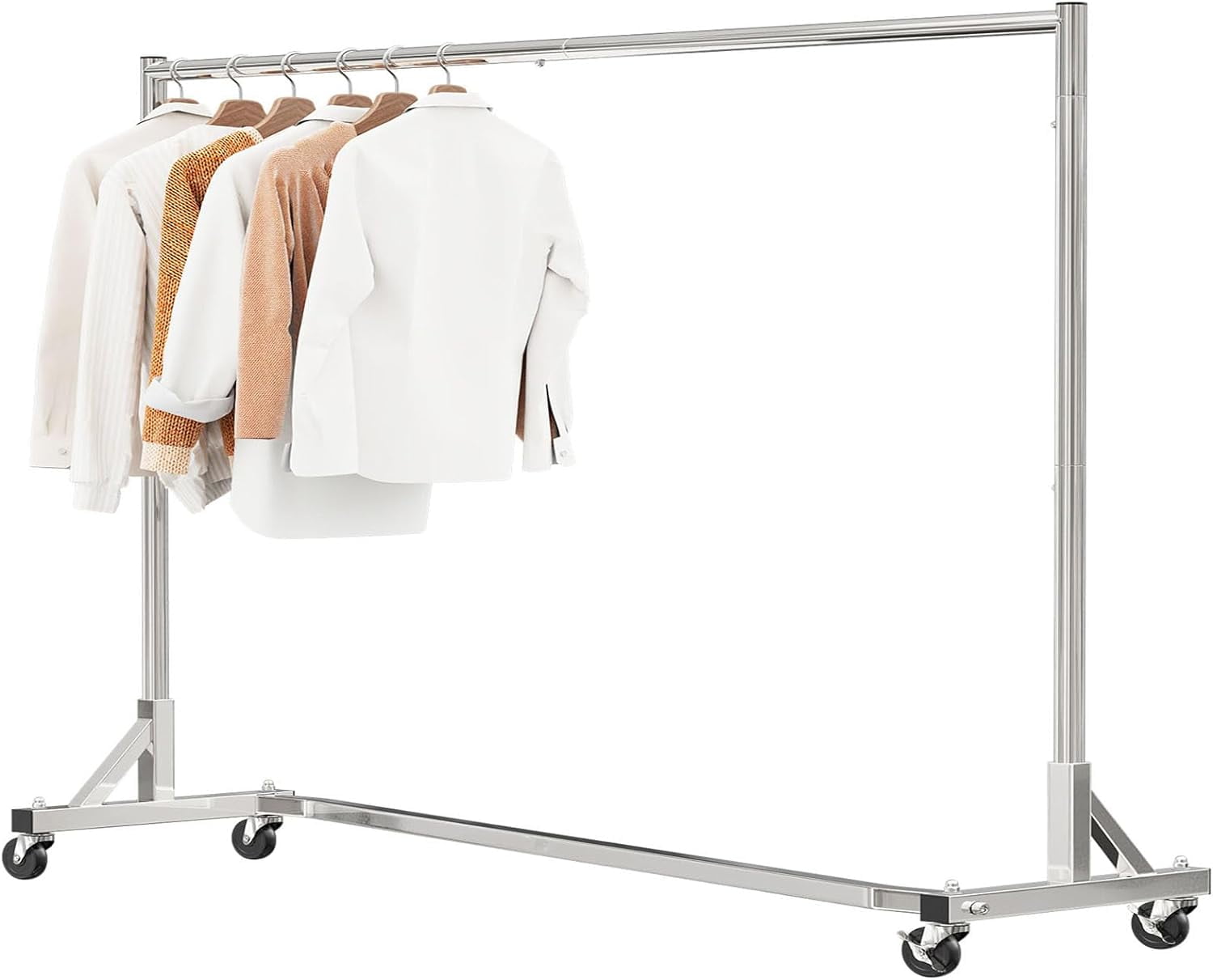 Hltser Grade Z Base 70in extra long Clothes Garment Rack Commercial ...