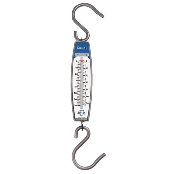 Taylor Industrial Hanging Scale - 280 Lb Capacity Steel Commercial ...