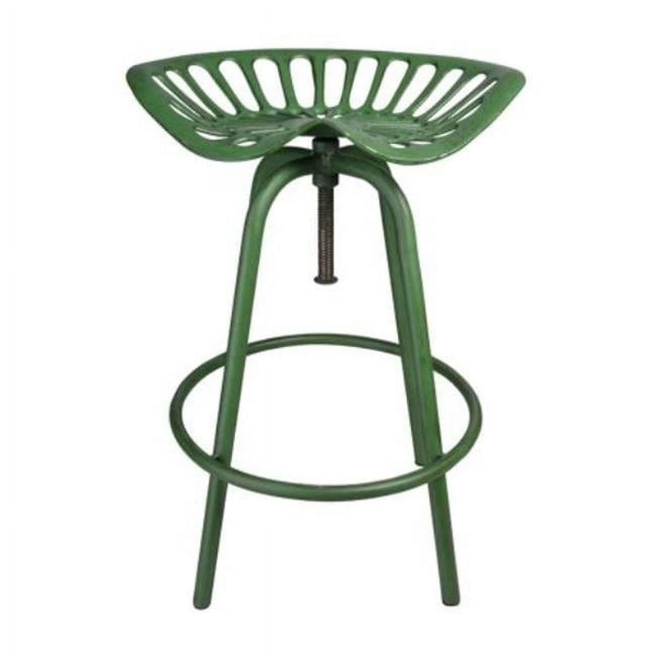 Industrial Heritage Tractor Chair with Cast Iron & Steel, Green ...