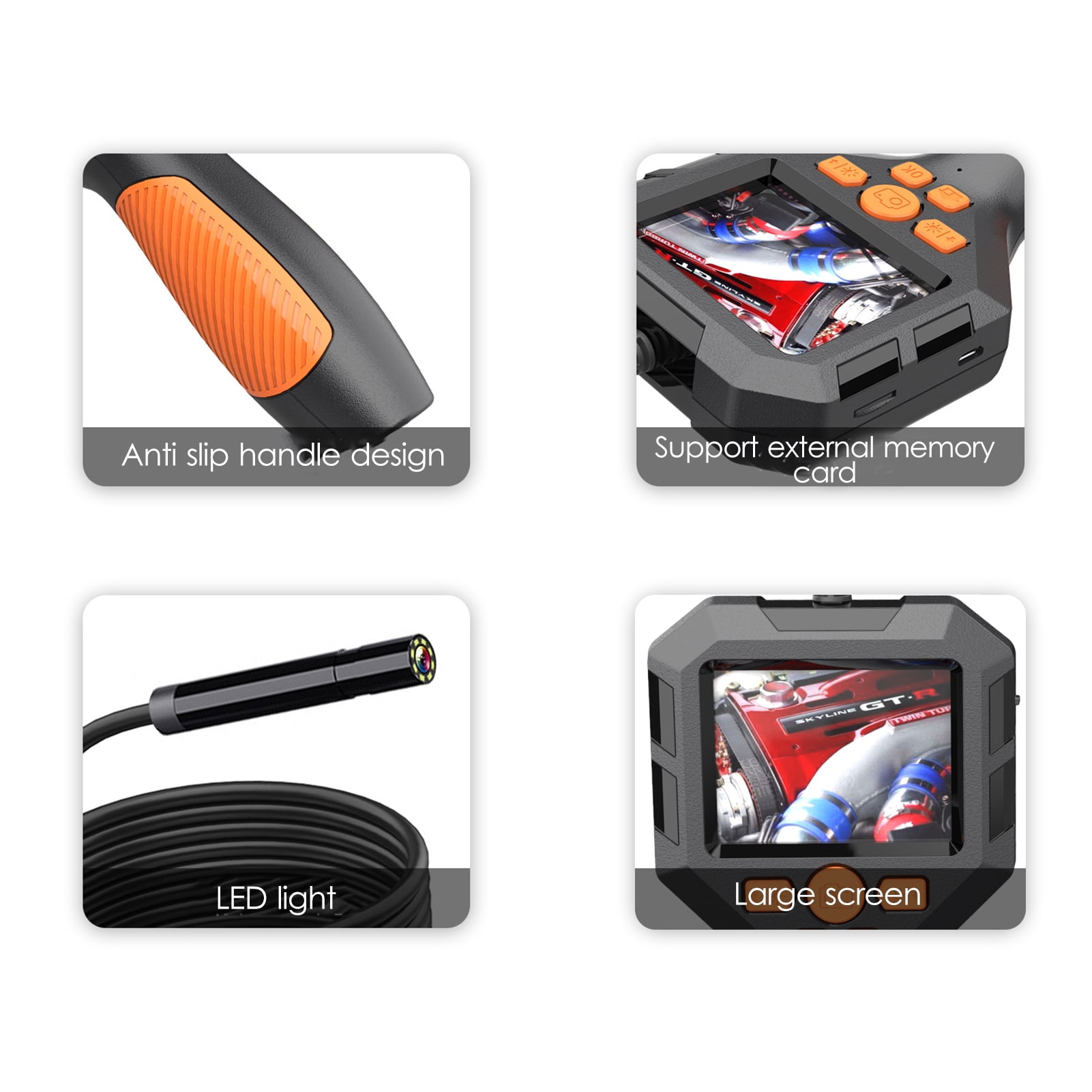 Industrial ,Ip68 Waterproof Snake Camera Video Picture Led With 2.8 ...