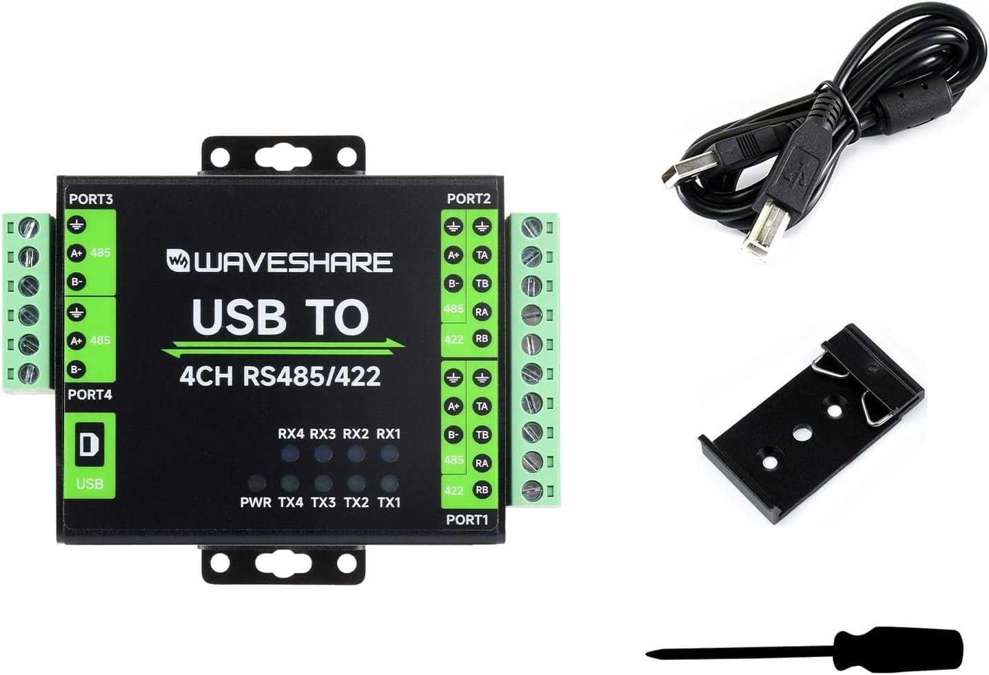 Industrial Isolated USB To RS485/422 Converter with Original FT4232HL Chip Supporting USB To 2 ...