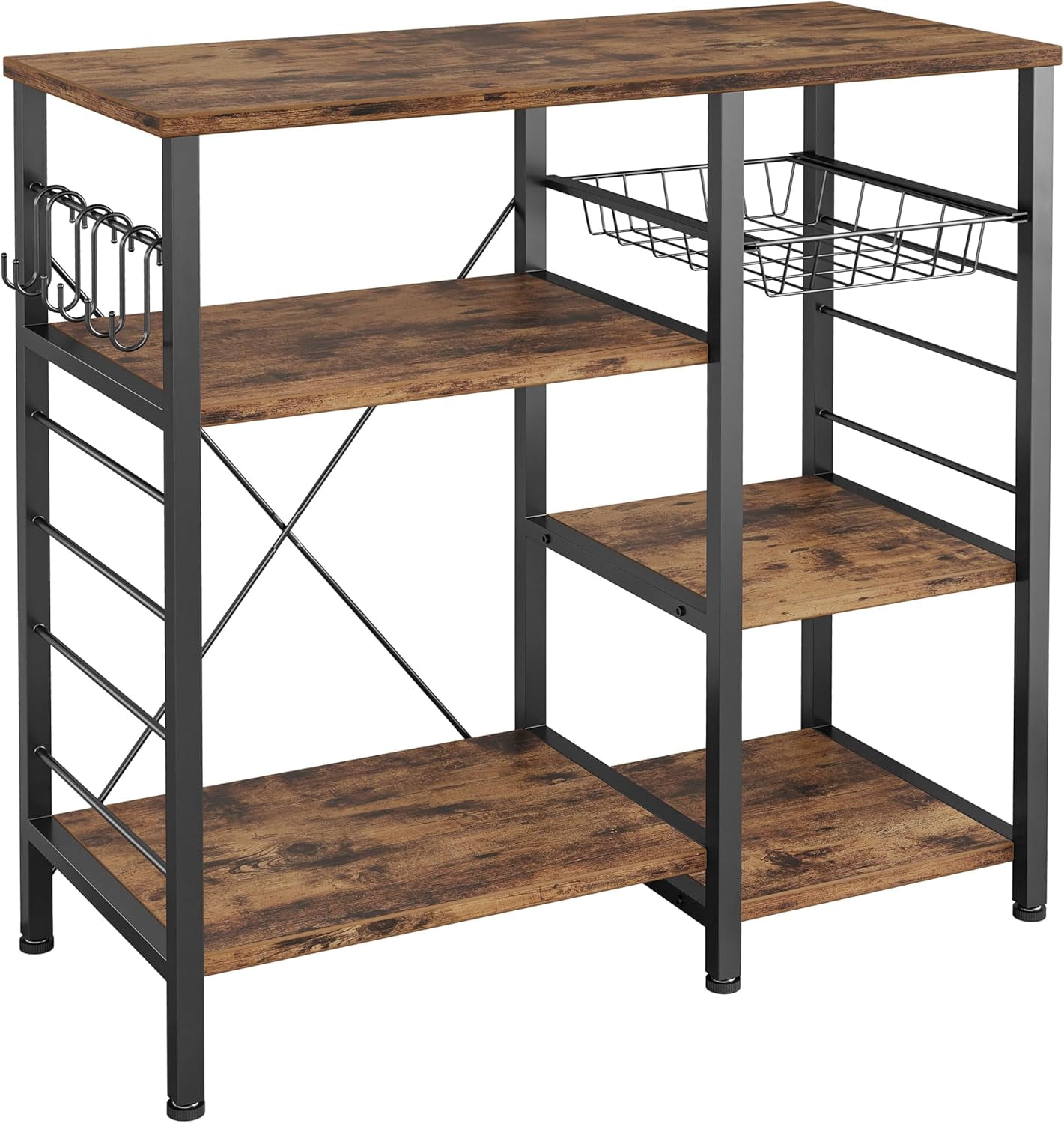Industrial Kitchen Baker’s Rack, Kitchen Island Utility Storage Shelf ...