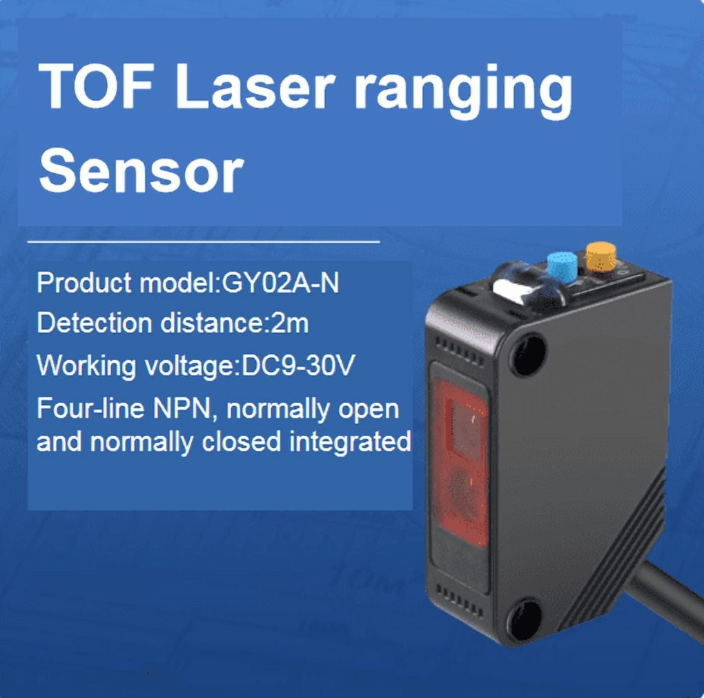 Industrial Laser Distance Sensor -High Precision TOF Photoelectric Switch with Smart Calibration ...