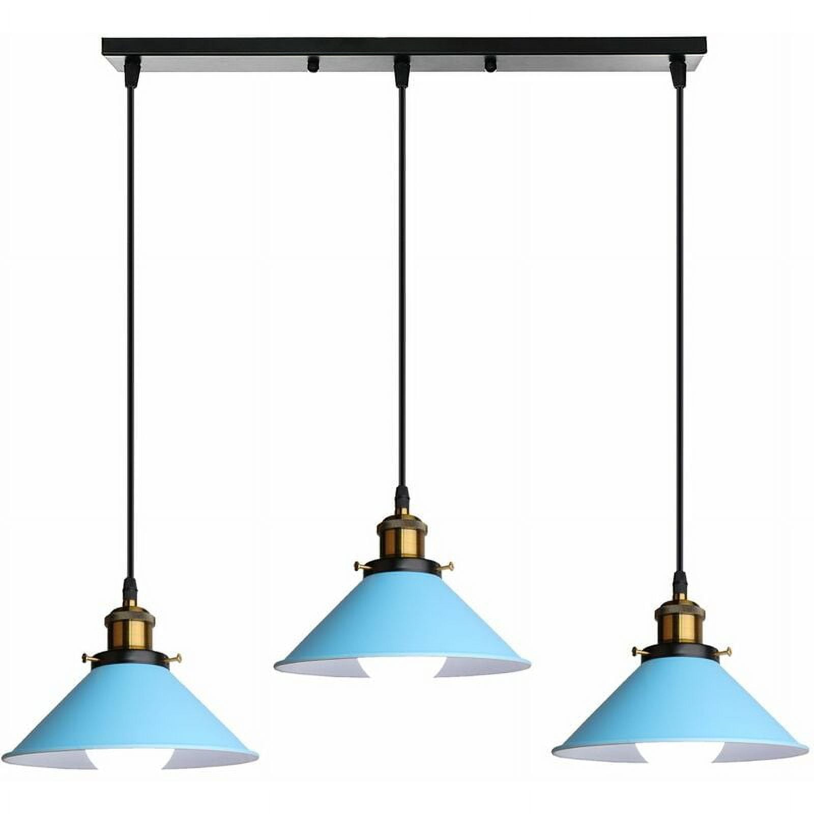 Industrial Light 3 Light Ceiling Lights Design Edison Metal Chandelier With Rectangle Bar ...