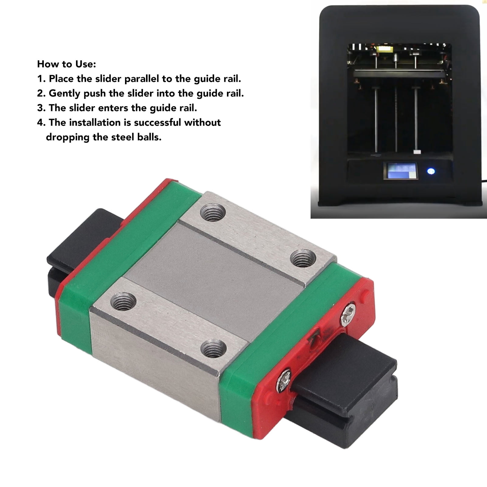 Industrial Linear Bearing Block, MGN12C For Machine Tools, Robotics ...