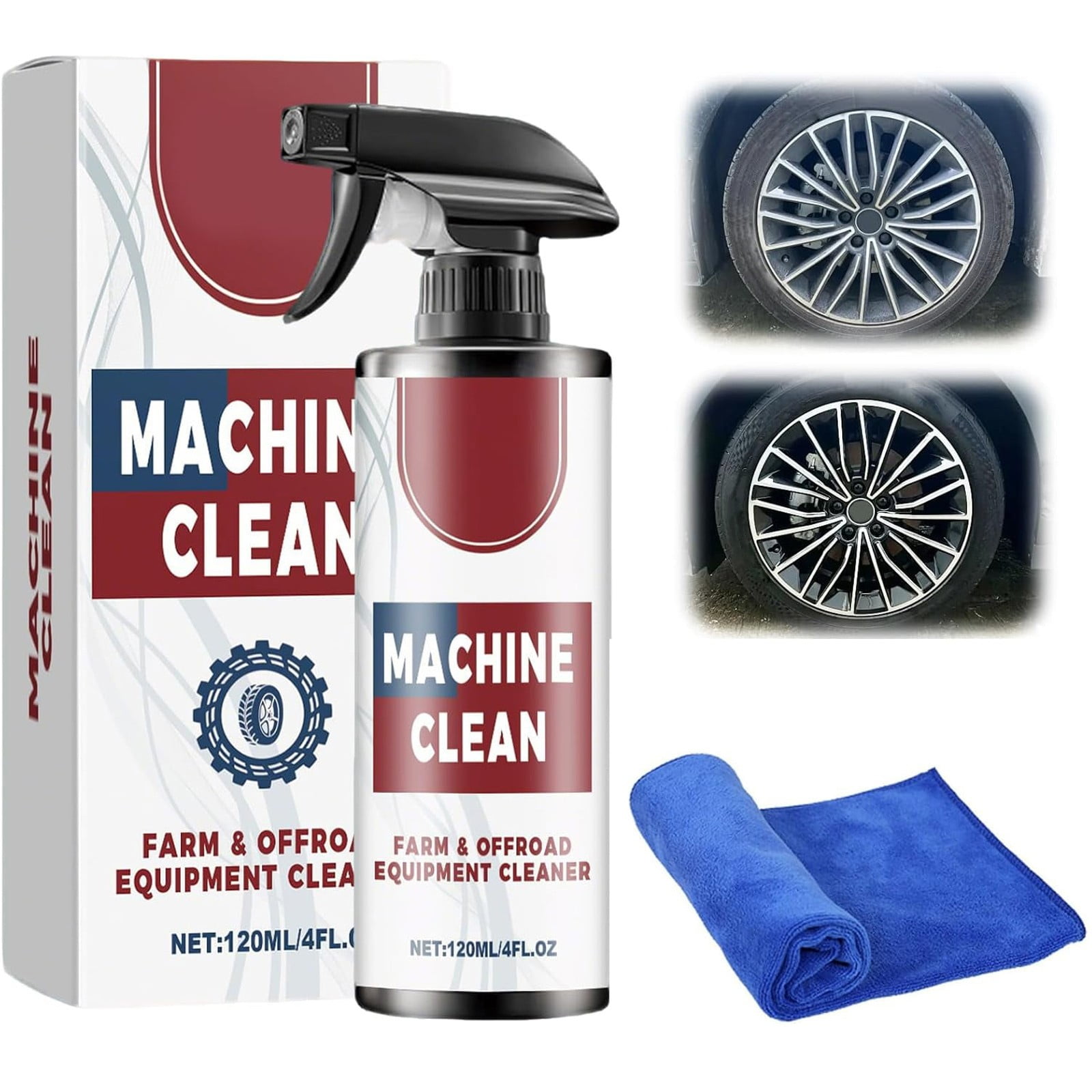 Industrial Machine Degreaser Spray 120ml with Cloth – Multi-Purpose ...