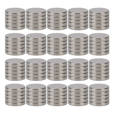 Heavy Duty Industrial Magnets, 100PCS Round Neodymium Magnets, Silver ...