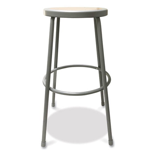 Industrial Metal Shop Stool, Backless, Supports Up To 300 Lb, 30" Seat ...