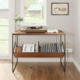 Industrial Millwork Console Table - 43" Console Table with Power ...