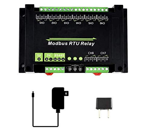 Industrial Modbus RTU 8-ch Relay Module with RS485 Bus Interface ...