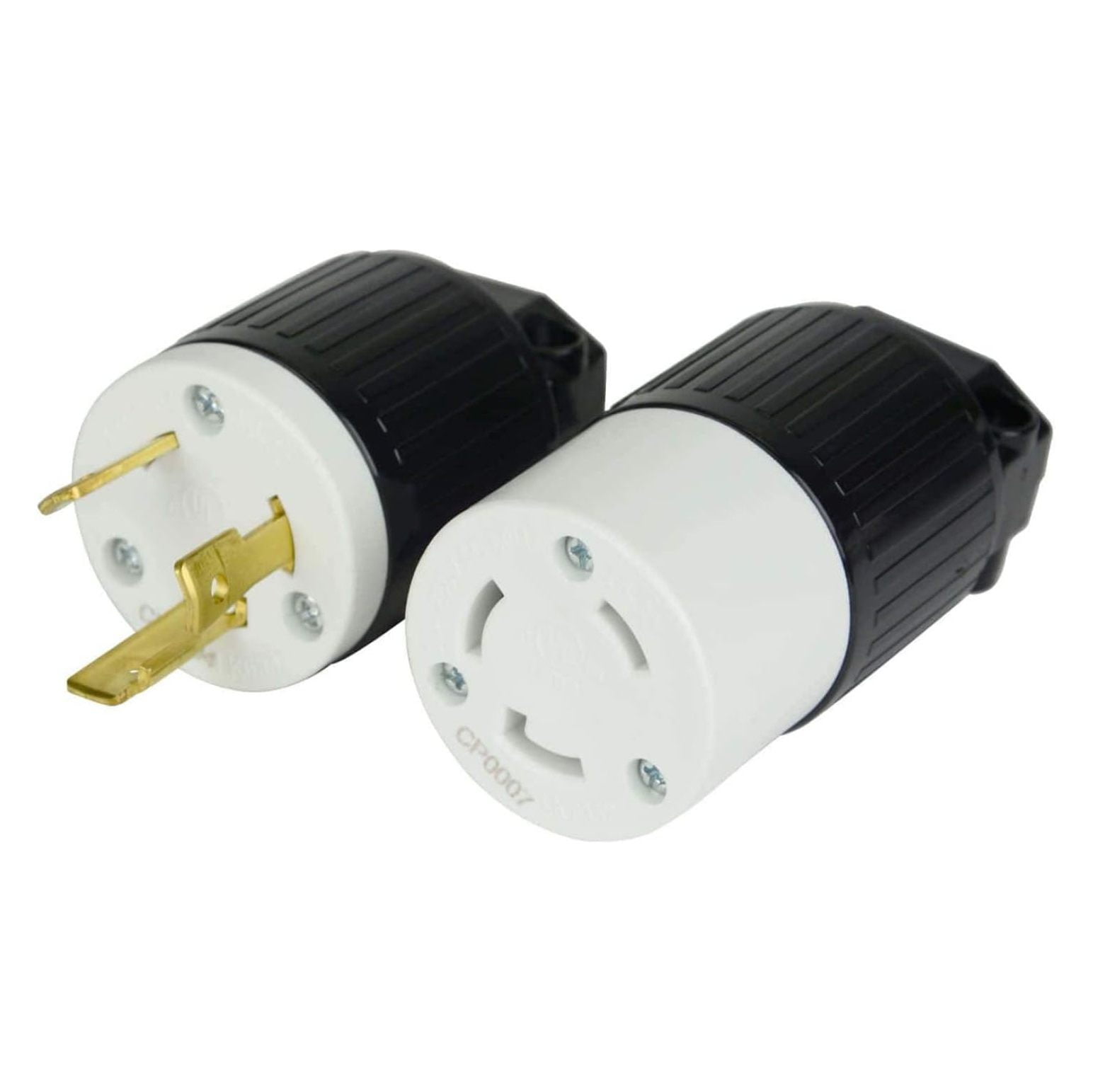 Industrial NEMA Replacement Plug UL Listed L6-30 Male, Female, Pair for ...