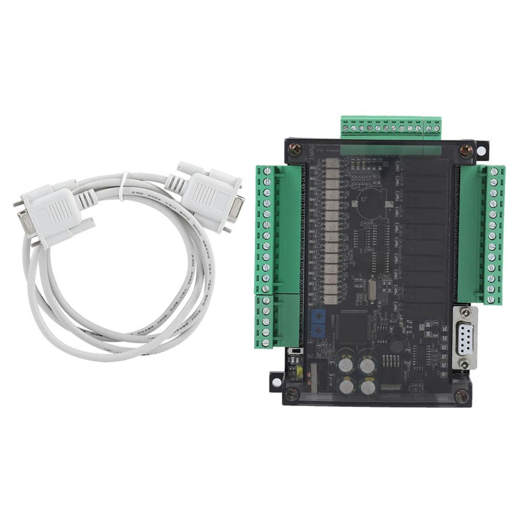 Industrial PLC Controller FX3U 24MR With Connection Cable 32Bit MCU ...