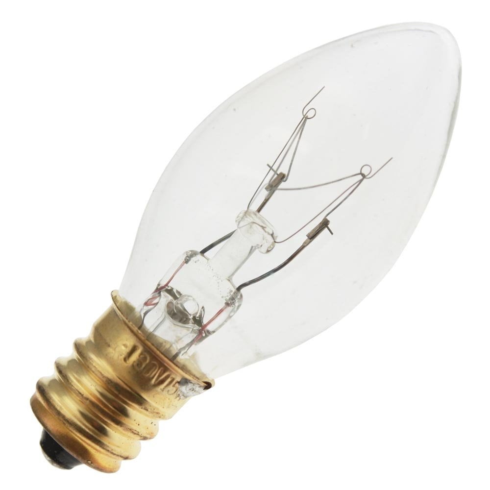 Industrial Performance 15C7/CL 130V, 15 Watt, C7, Candelabra Screw (E12 ...