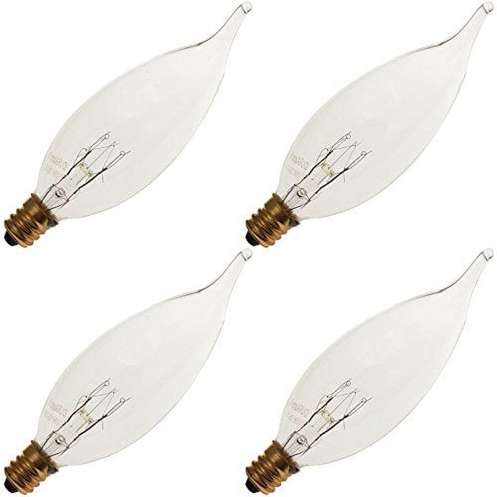 Industrial Performance 15CFC 130V, 15 Watt, CA10, Candelabra Screw (E12) Base Light Bulb (4 ...